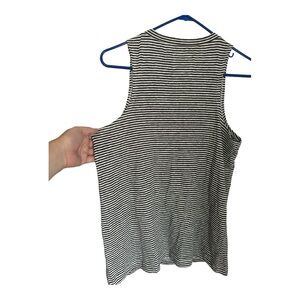Chaser | Tops | Chaser Black And White Striped Tank Too | Poshmark